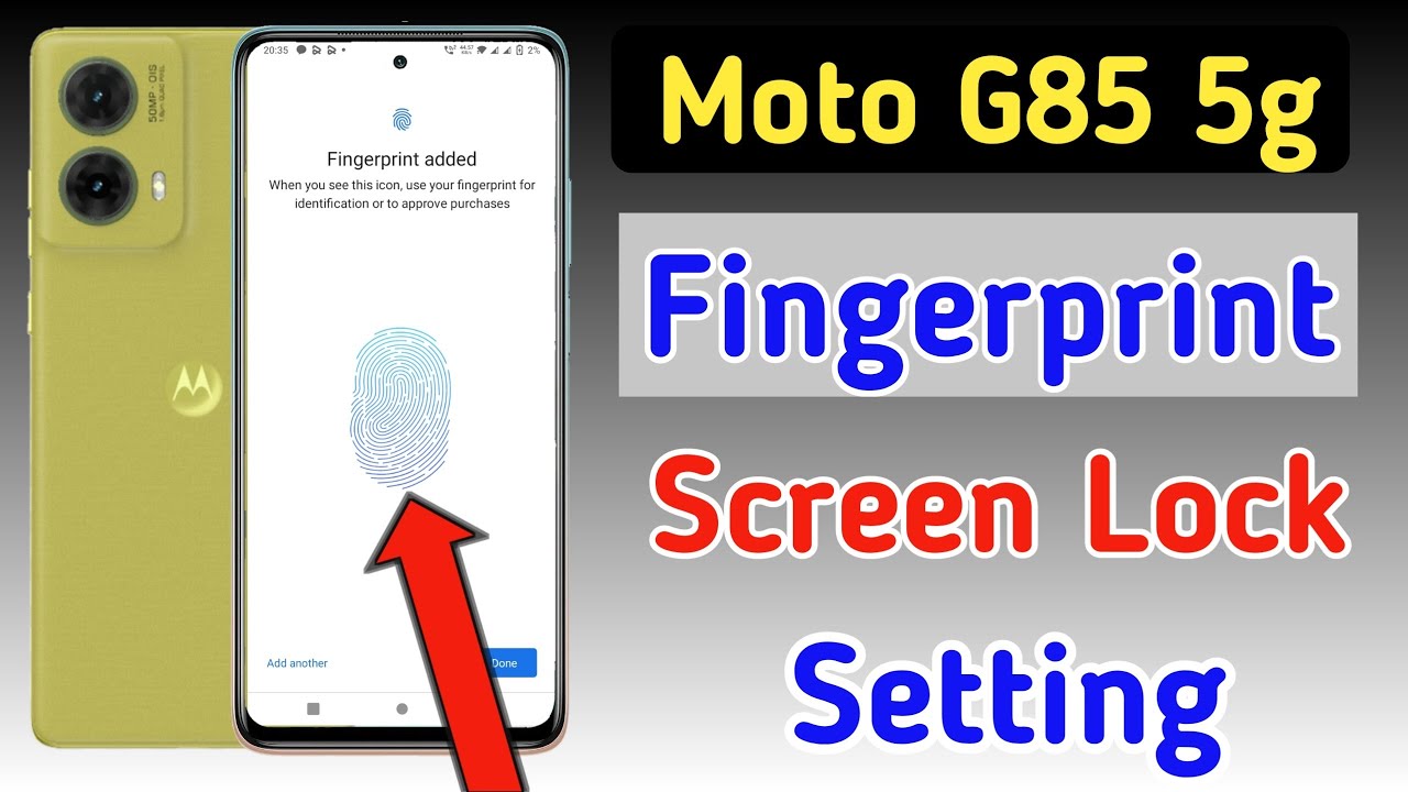 Moto g85 5g fingerprint screen lock | Moto g85 5g me fingerprint lock ...