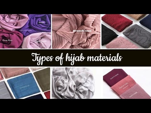 Different type of hijab materials||ഹിജാബ് മെറ്റീരിയൽസിനെ പരിചയപ്പടാം ...