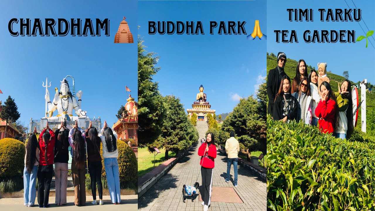 Exploring The Famous Tourist Spot In sikkim || Chardham Temple🛕Buddha ...