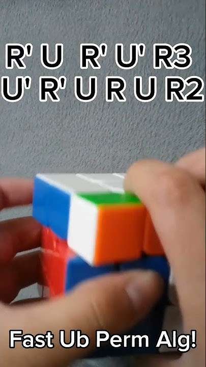 Fast Ub Perm Alg! PPL Algorithm #Shorts #rubikscubealgorithms - YouTube