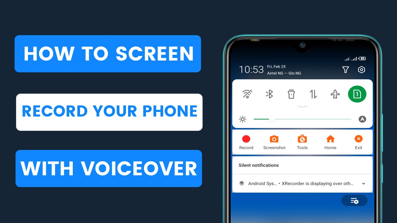 How To Record Your Android Phone Screen - Easy Method - YouTube