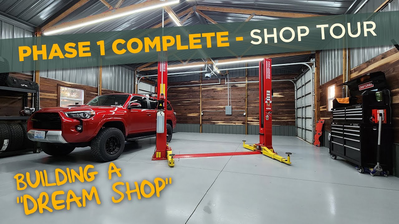 Our Dream Garage Walkaround | Shop Renovation | Pole Barn Build - YouTube