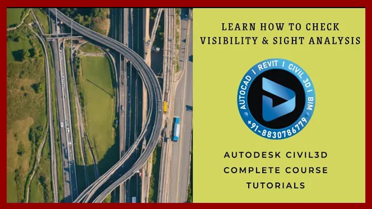 Autocad Civil 3D | How to Check Visibility & Sight Analysis | Sight ...