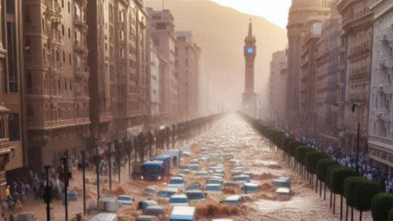 Judgment Day in the Holy Land of Saudi Arabia. Medina and Mecca are ...