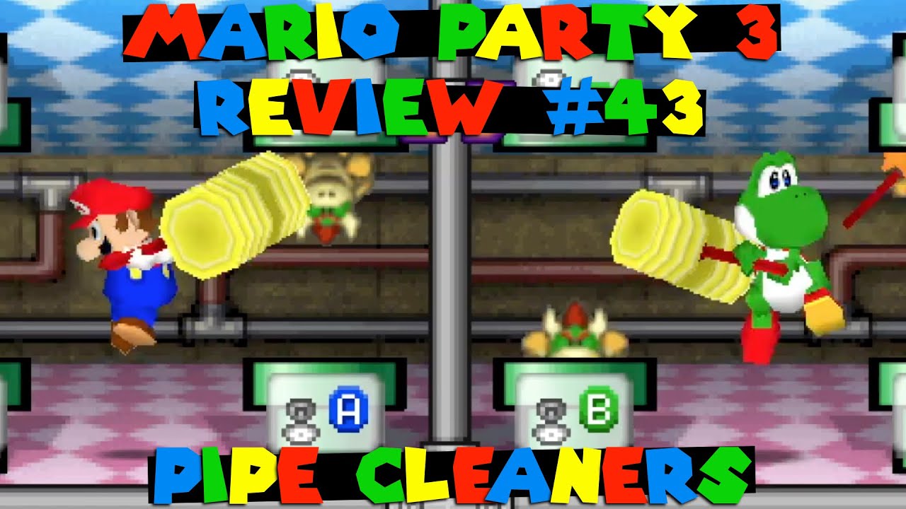 Mario Party 3 Minigame Review #43-Pipe Cleaners - YouTube