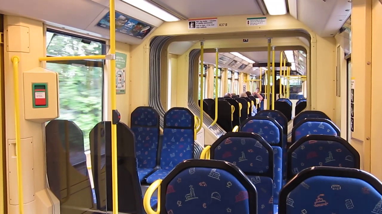 Stockholm: inside the Bombardier Flexity Swift A32 tram no. 437 - YouTube