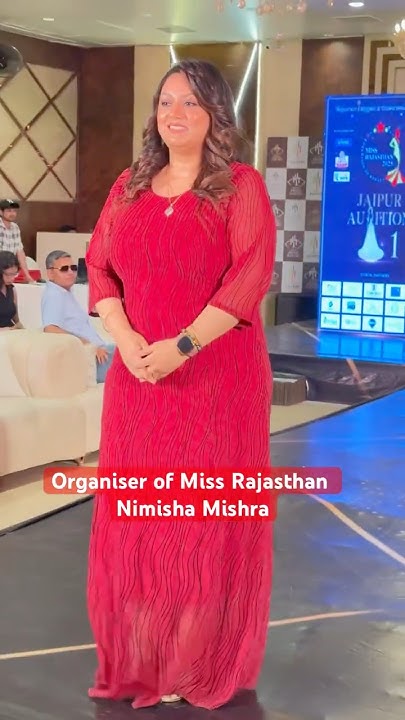 Miss Rajasthan 2025 (27th Edition) 1st Audition organiser Nimisha Mishra on the ramp # ...