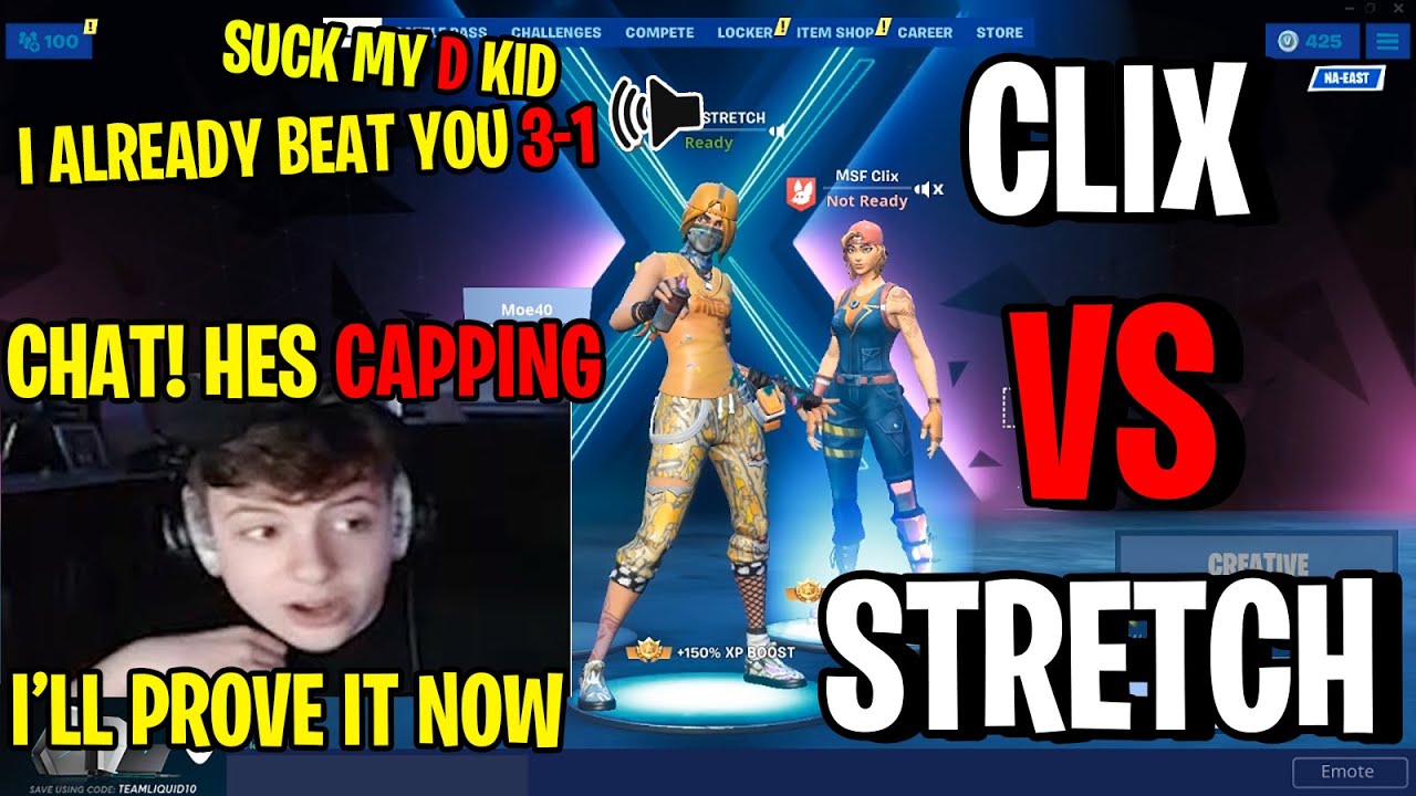 MSF Clix Waits 2 Hours To Destroy This Pro Player in a 1v1 Wager After ...