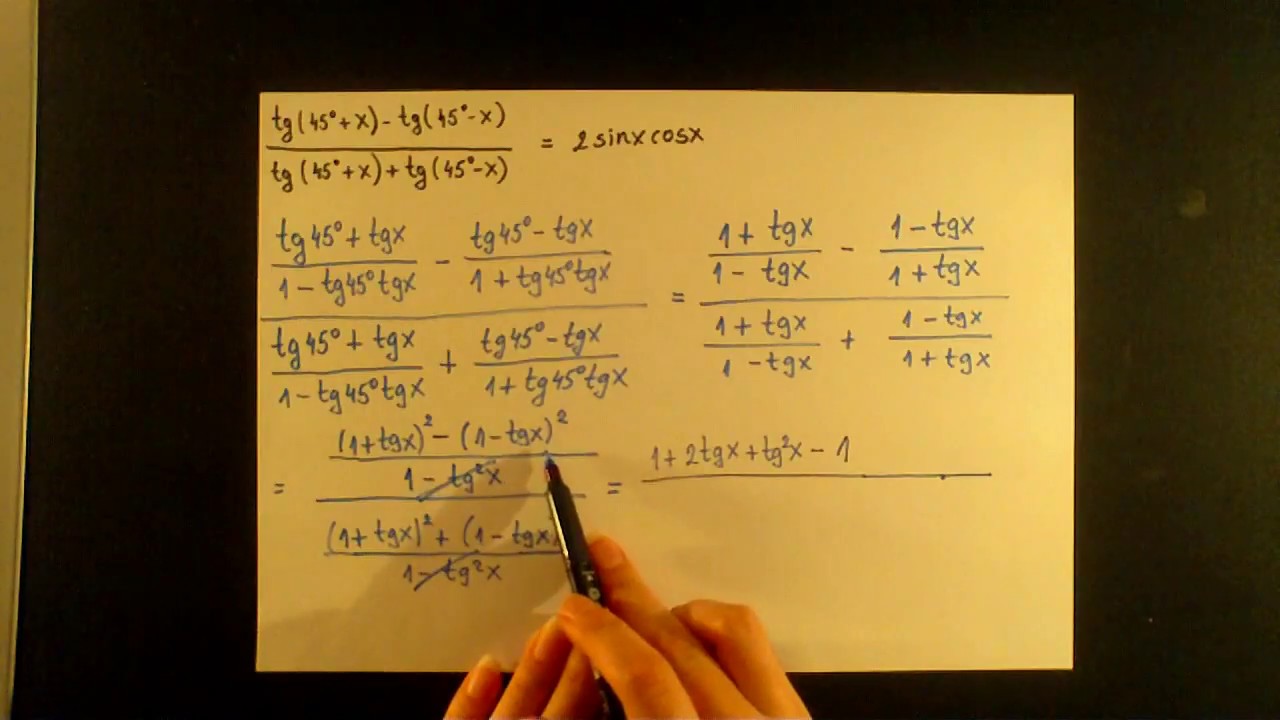 Trigonometrijske funkcije. Adicione formule. Zadatak 2 - YouTube
