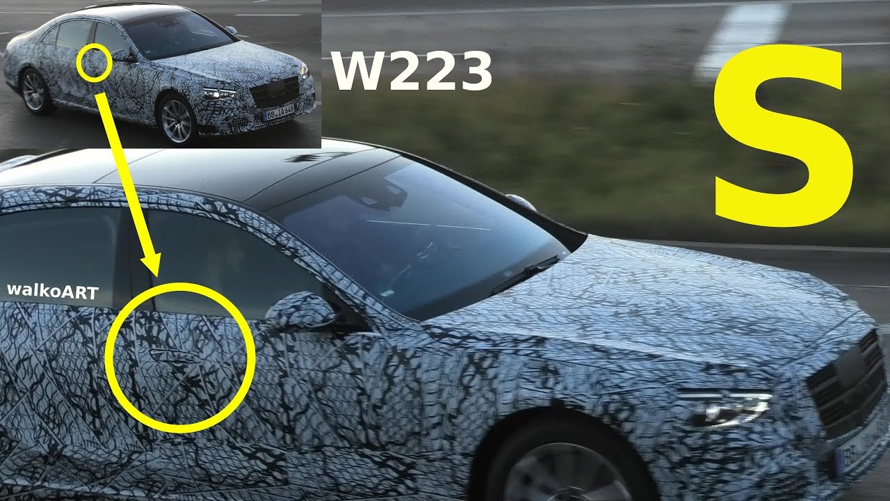Mercedes Erlkönig S-Klasse S-Class W223 neue Türgriffe - new door ...
