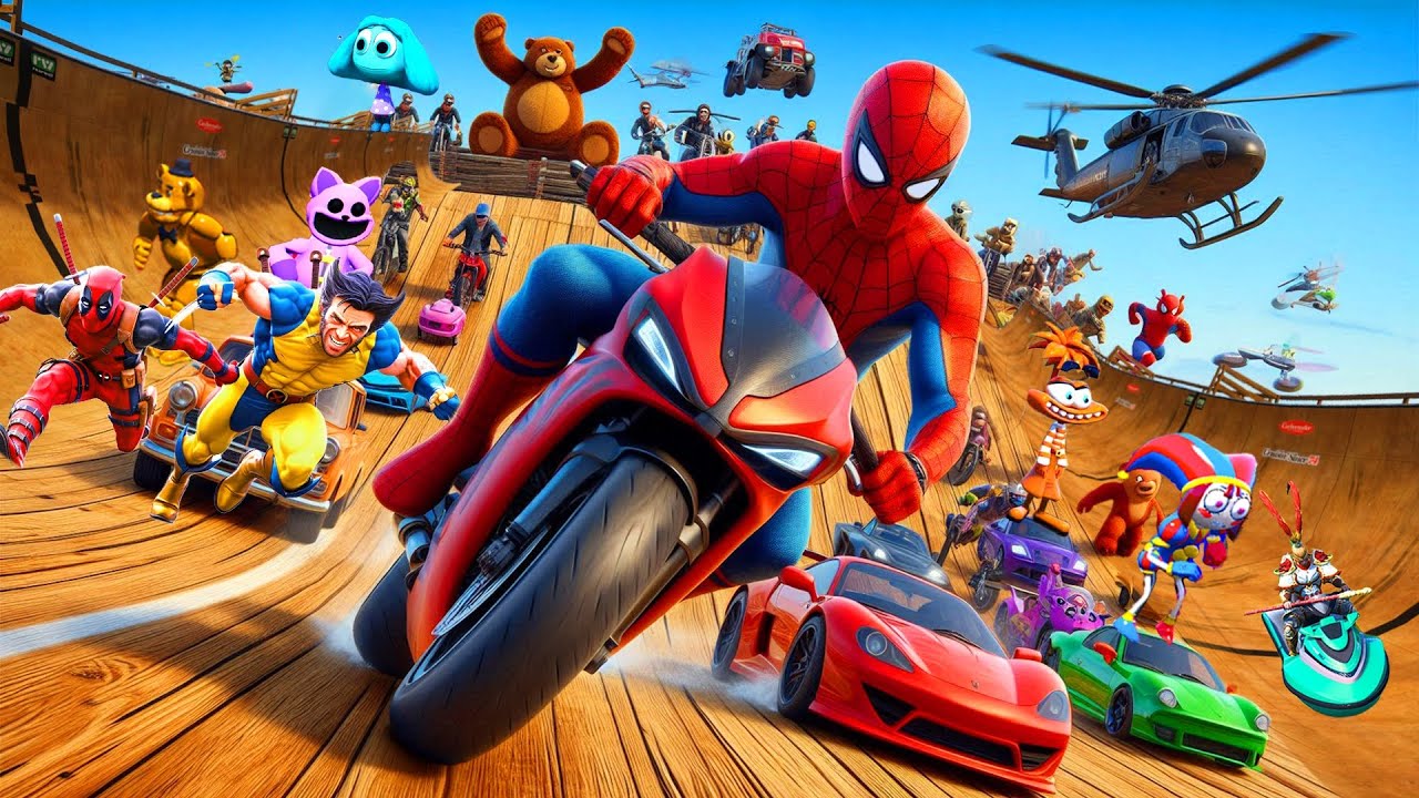 GTAV SPIDER - MAN 2 🏍️, FIVE NIGHTS AT FREDDY'S, POPPY PLAYTIME 3 Join ...