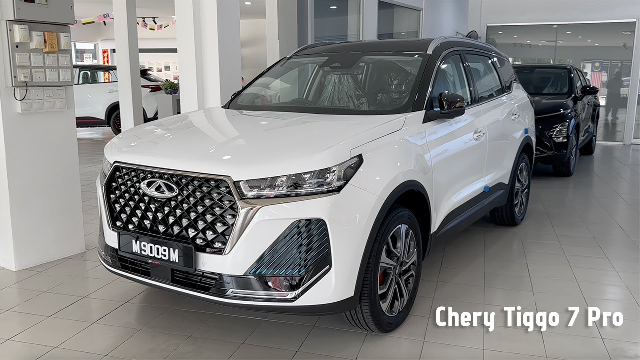 Chery Tiggo 7 Pro Vanilla Blue and White SUV Walk-around Malaysia - YouTube