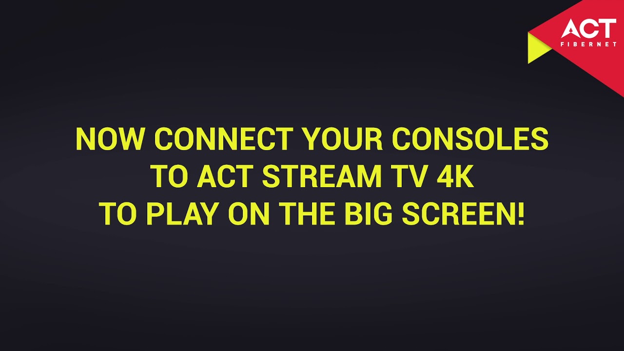 Connect your Gaming Console to your TV | ACT Stream TV 4K - YouTube