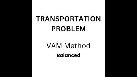 Operation Research (Transportation Problem) - YouTube