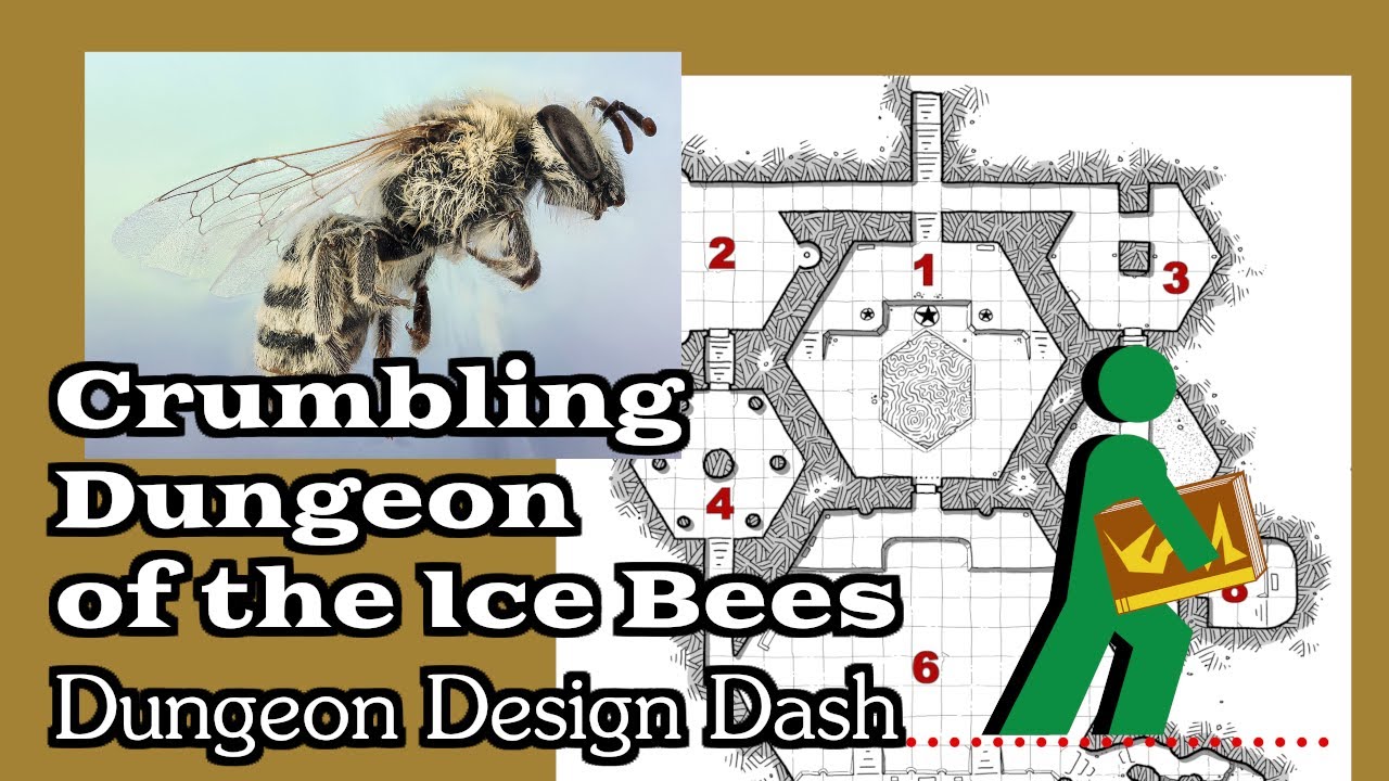 Crumbling Dungeon of the Ice Bees | Dungeon Design Dash | Wandering DMs ...