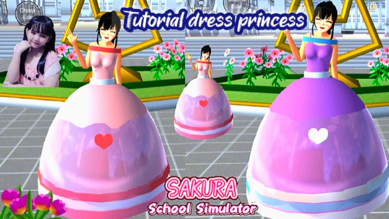 TUTORIAL BAJU BARU # DRESS PRINCESS TERBUAT DARI PROPS # SAKURA SCHOOL ...