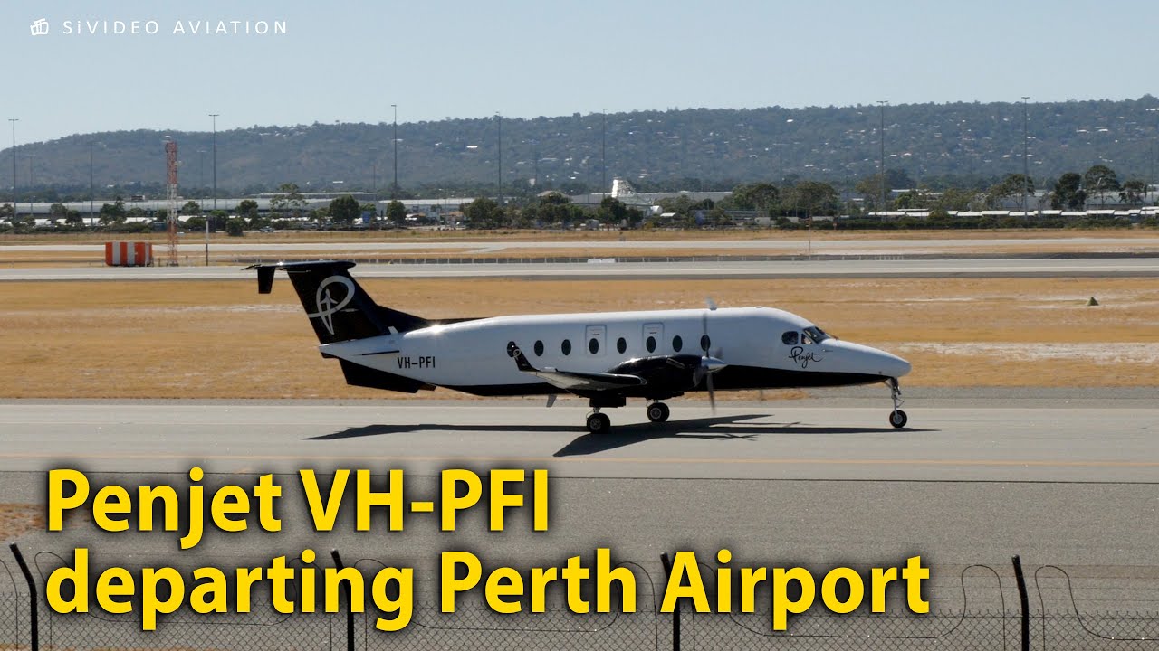 Penjet (VH-PFI) departing RW03 at Perth Airport. - YouTube