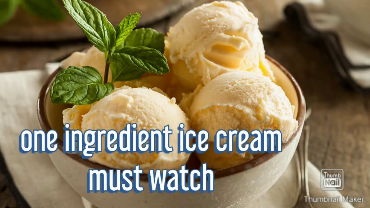 How to: one ingredient ice cream. Creamy ice cream. No machine. No ...