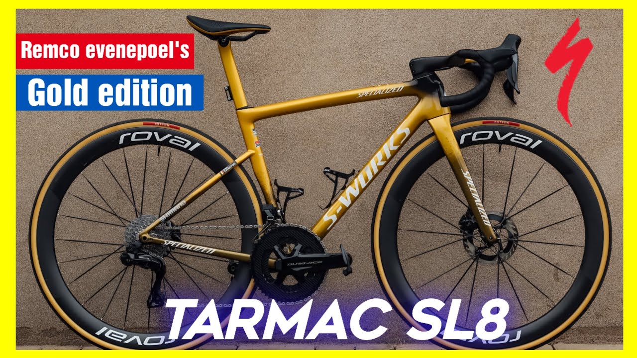 Specialized S-WORKS TARMAC SL8 Road Bike | Remco evenepoel's Gold ...