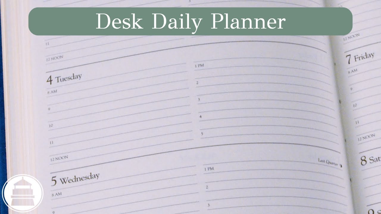 Desk Daily Planner | Gallery Leather Planner - YouTube