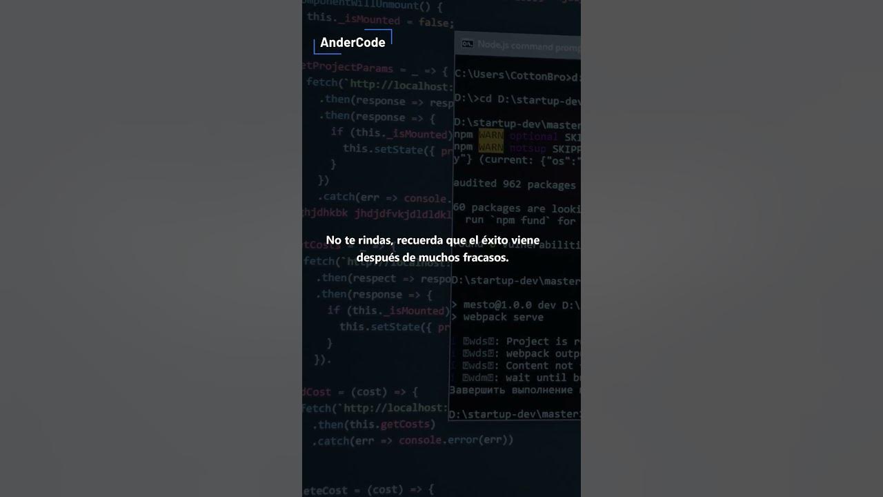 Motivaci贸n Andercode Programacion Developer Motivation Shorts Fyi Dev Desarrolloweb