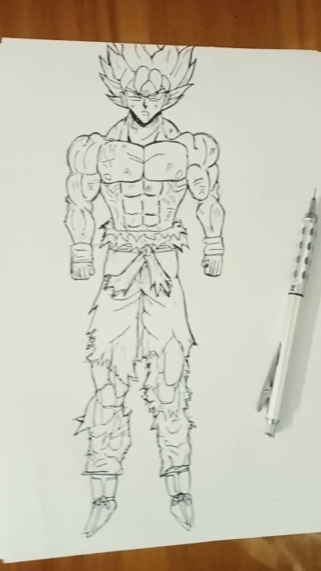 I AM BACK!!🔥with another Banger Sketch Son Goku|Debottam Chakrabarti ...