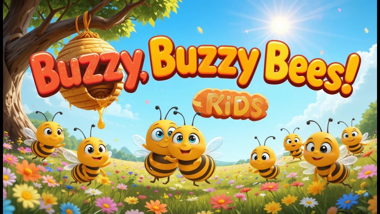 Buzzy, Buzzy Bees! 🐝🍯(Calm & Soft Version)| Nursery Kids Song - YouTube