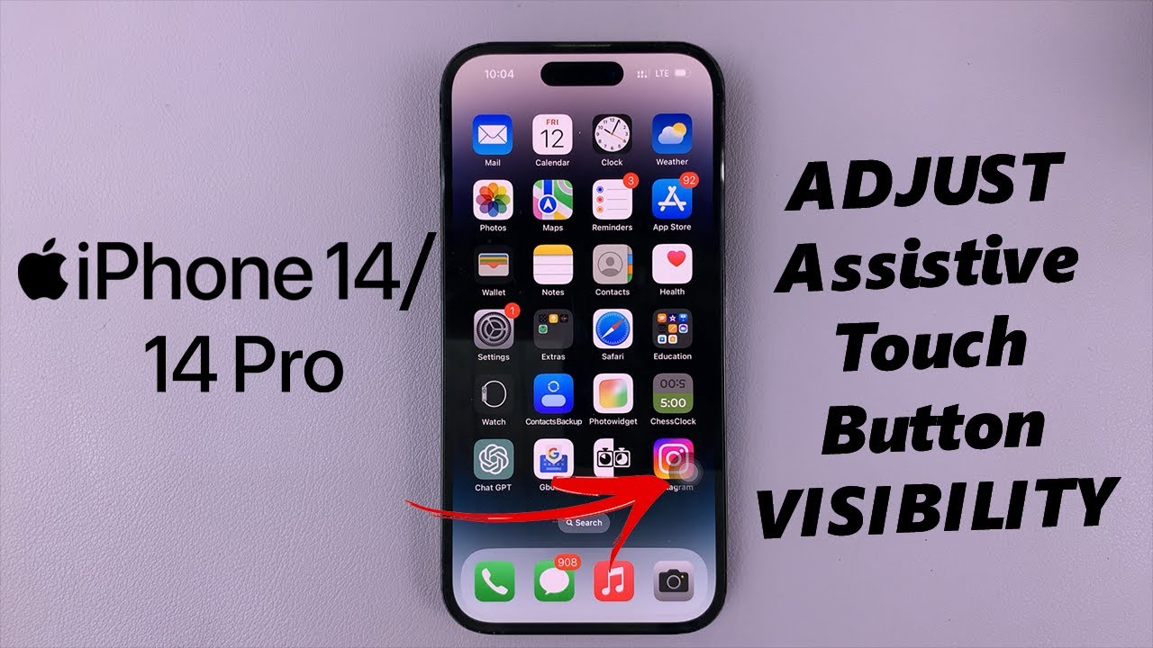 iPhone 14/14 Pro: How To Change Visibility (Opacity) Of Assistive Touch ...
