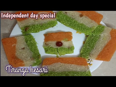Tiranga kesari/tiranga sweet/ tricolour recipe/Independence day special ...