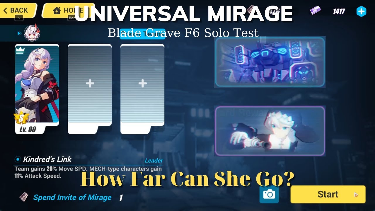 REALLY GOOD OPTION!!! Sündenjäger Solo Universal Mirage F6 Test [Honkai ...
