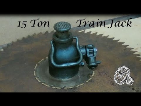Vintage 15 Ton Train Jack [Restoration] - YouTube