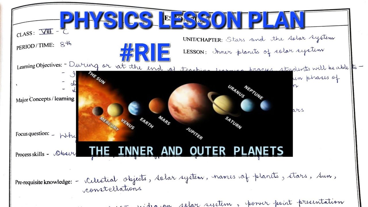 5E Constructive Physics Lesson Plan-7 class 8th Stars & Solar System ...