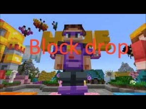 Playing minecraft block drop Hive blockdrop - YouTube