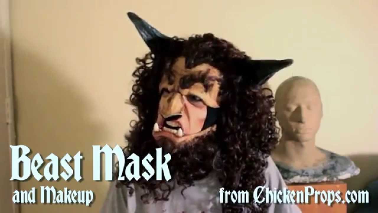 "Beauty and the Beast" Makeup and Mask How To - YouTube