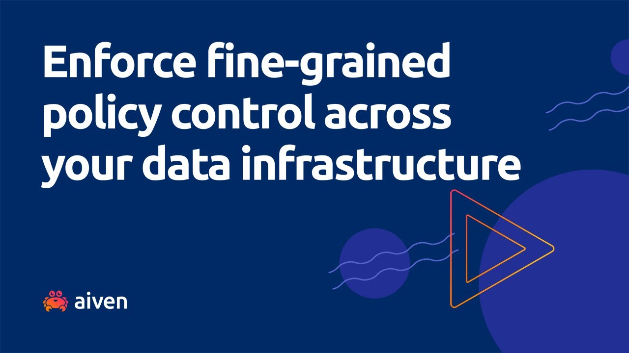 Enforce fine-grained policy control across your data infrastructure ...