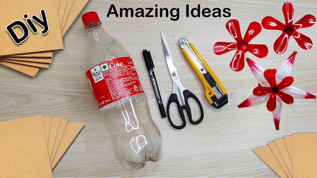 How to Make Recycled Flowers From Plastic Bottles | DIY Recycling ...