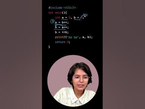Increment and Decrement Operators in C #prishu #interviewquestions - YouTube