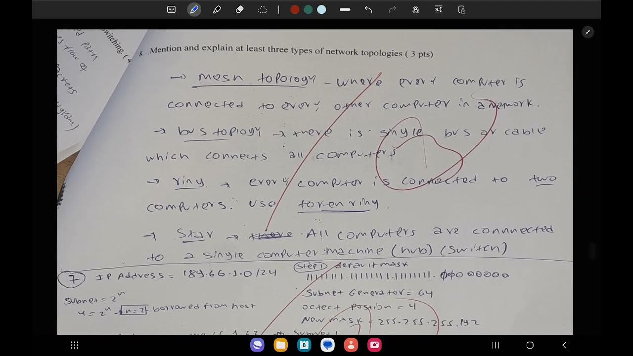 final exam data communication and networking part 4 - YouTube