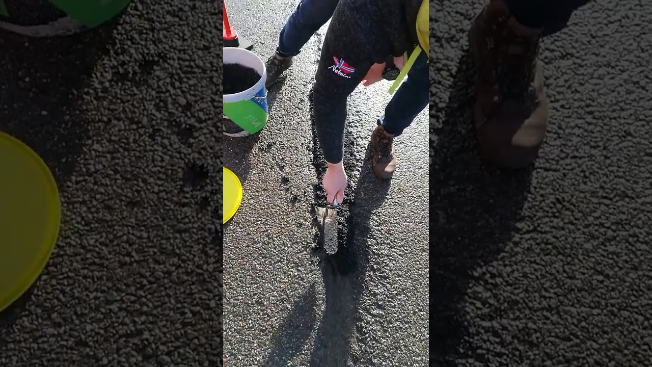 Asphalte à froid réactif - YouTube