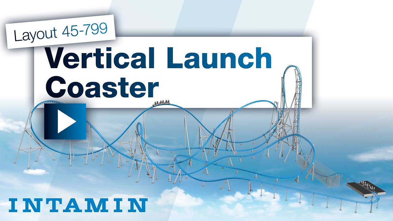 Intamin Vertical Launch Coaster Layout 799m - YouTube