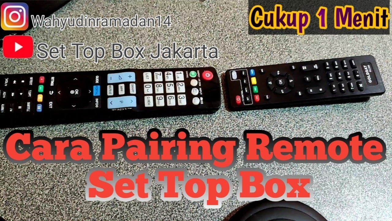 Cara Pairing Remote Set Top Box dengan Mudah - YouTube