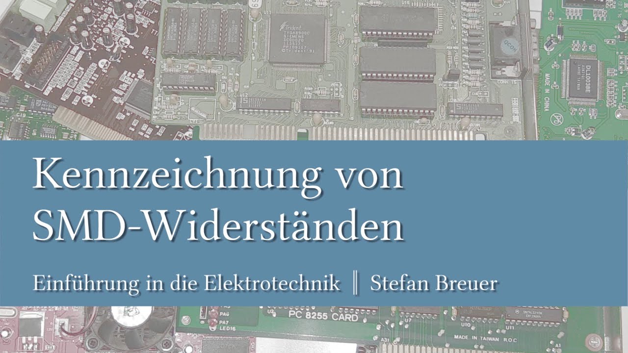Kennzeichnung von SMD-Widerständen - YouTube