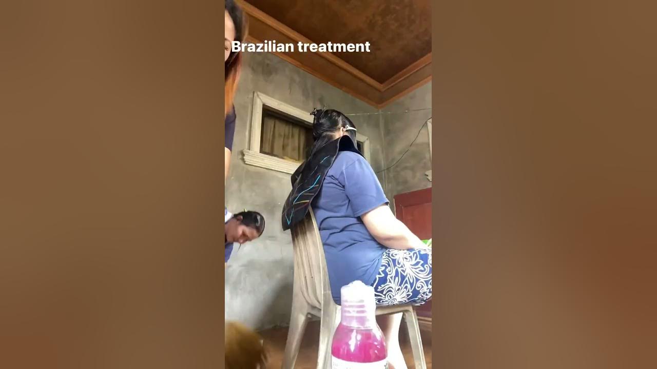 how to apply Brazilian treatment para hindi masakit sa anit ng ulo - YouTube