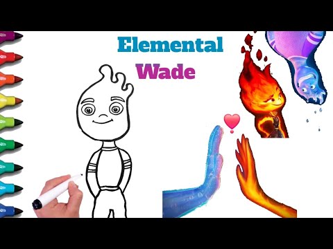 How to Draw Wade Elemental | Easy Drawing Step by Step - YouTube