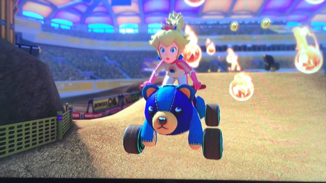 Mario Kart 8 Peach vs Daisy Death Stares and Air Posing - YouTube