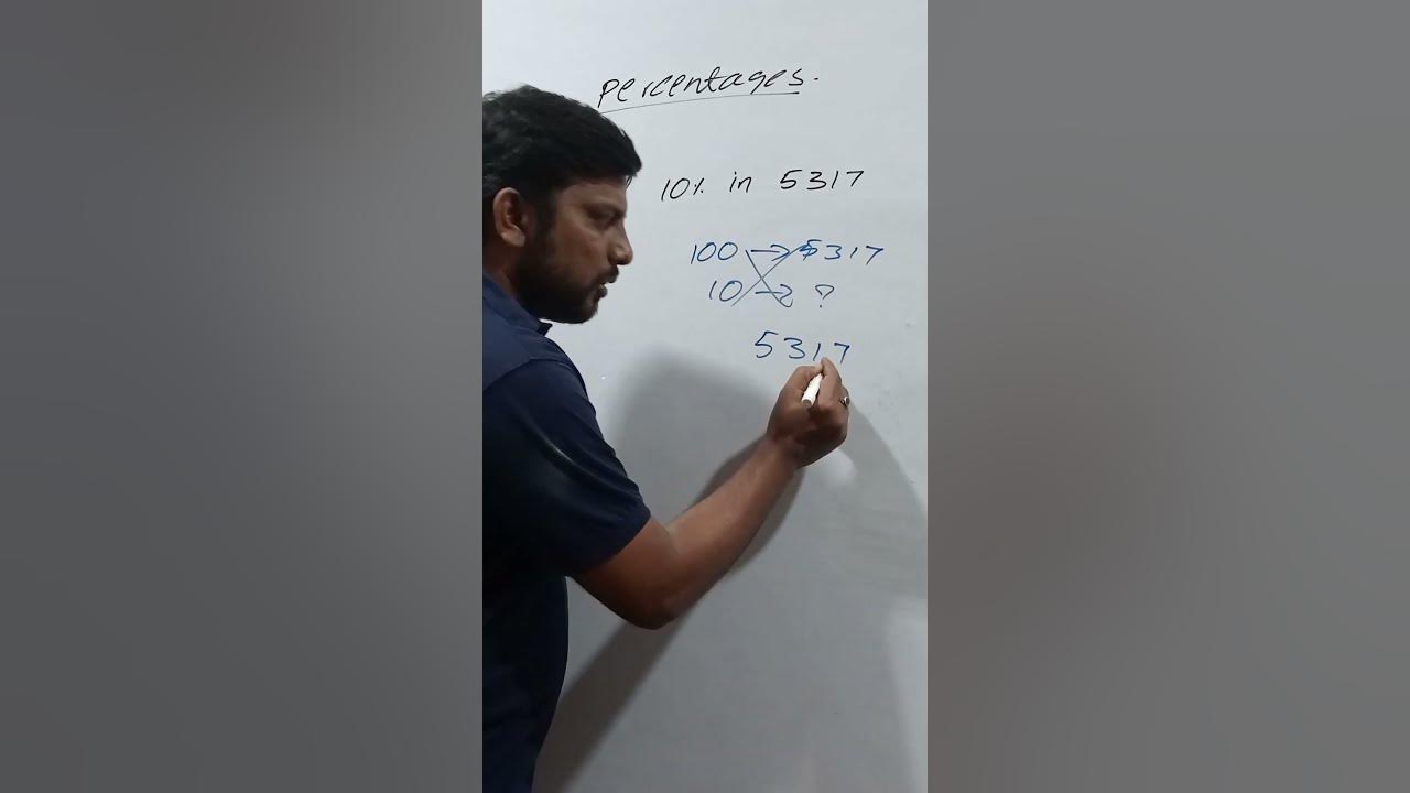 Aptitude Made Easy – Problems on Percentages Part | Basics Methods, Shortcuts and, Tricks - YouTube