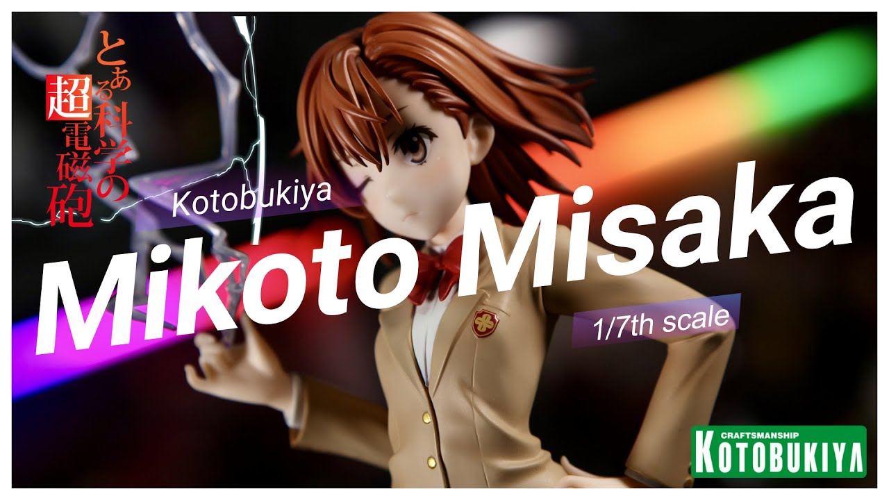 Kotobukiya Mikoto Misaka A Certain Scientific Railgun 15th Anniversary 1/7 Scale Figure Review ...