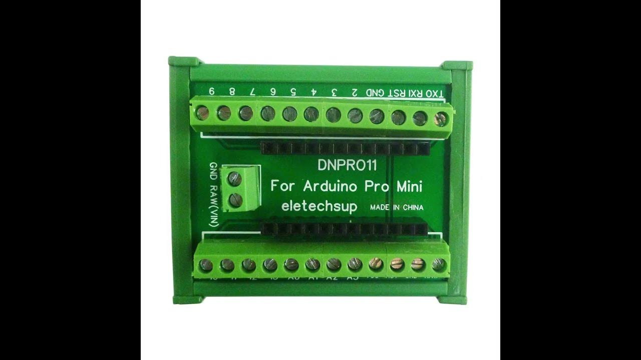 DNPRO11 DIN Rail Mount Screw Terminal Block Adapter Module For Arduino ...