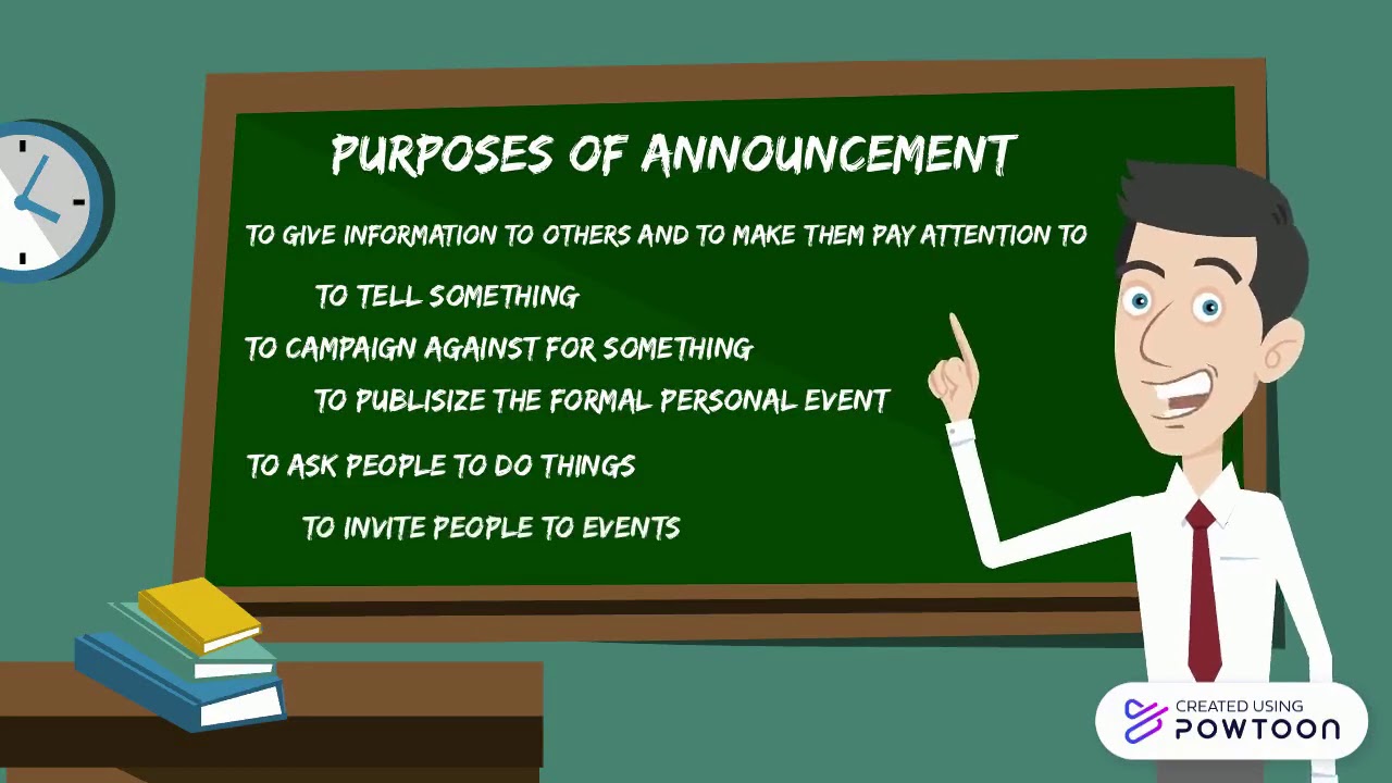 How to write an announcement - YouTube