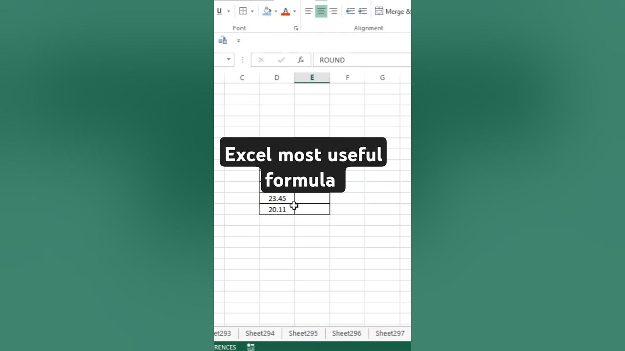 Excel Most Useful formula | Excel | #shorts - YouTube
